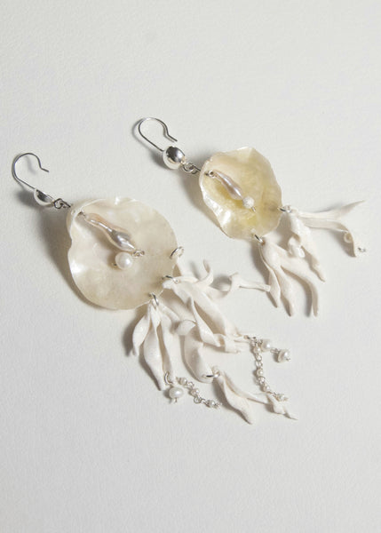 SHELL PEARL ERRINGS- MADE BY ORDER – NATALIE WALKER